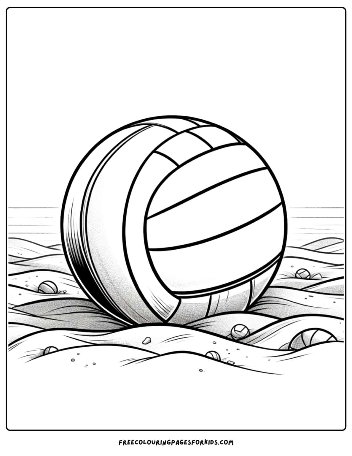19 Volleyball Coloring Pages