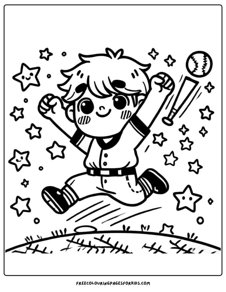 24 Baseball Coloring Pages
