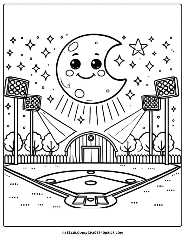 24 Baseball Coloring Pages