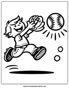 24 Baseball Coloring Pages