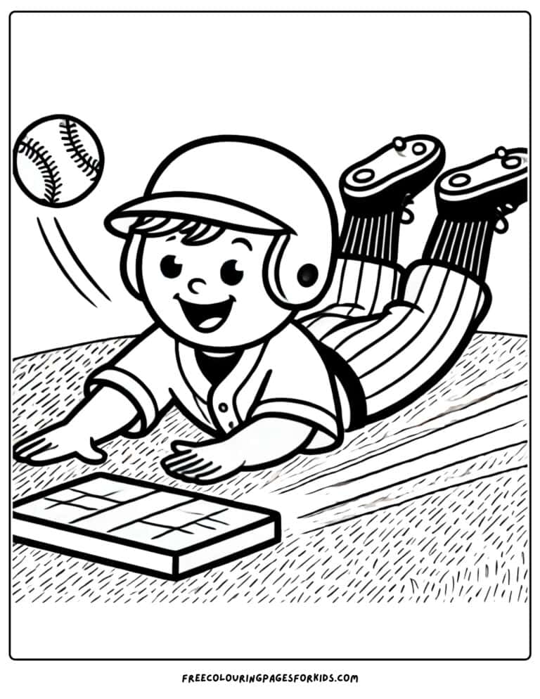 24 Baseball Coloring Pages