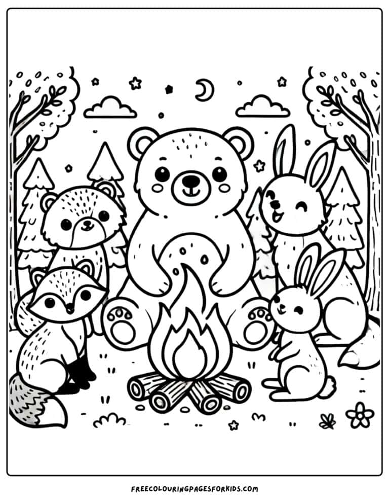 25 Camping Coloring Pages