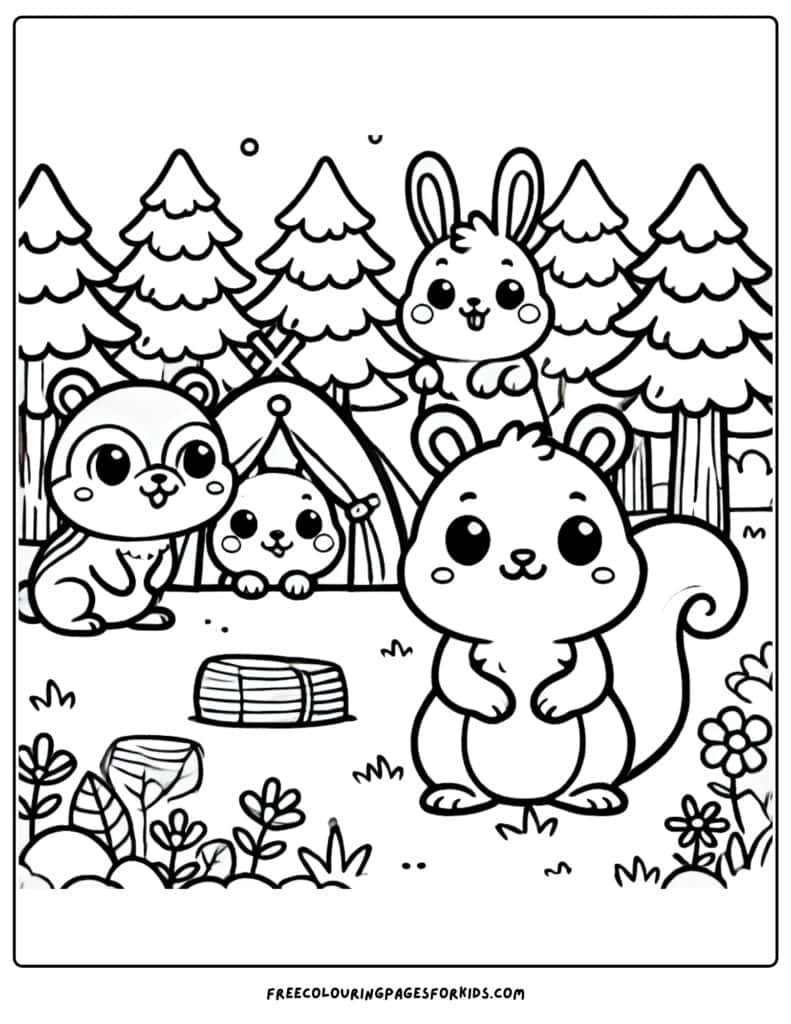 25 Camping Coloring Pages