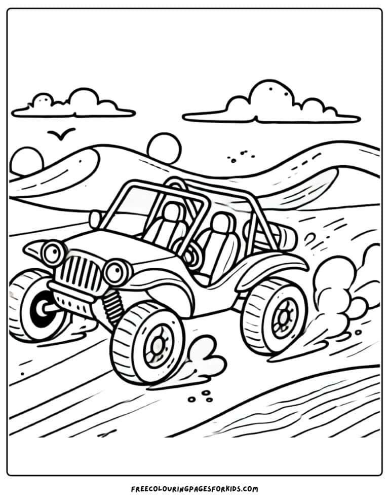 25 Desert Coloring Pages