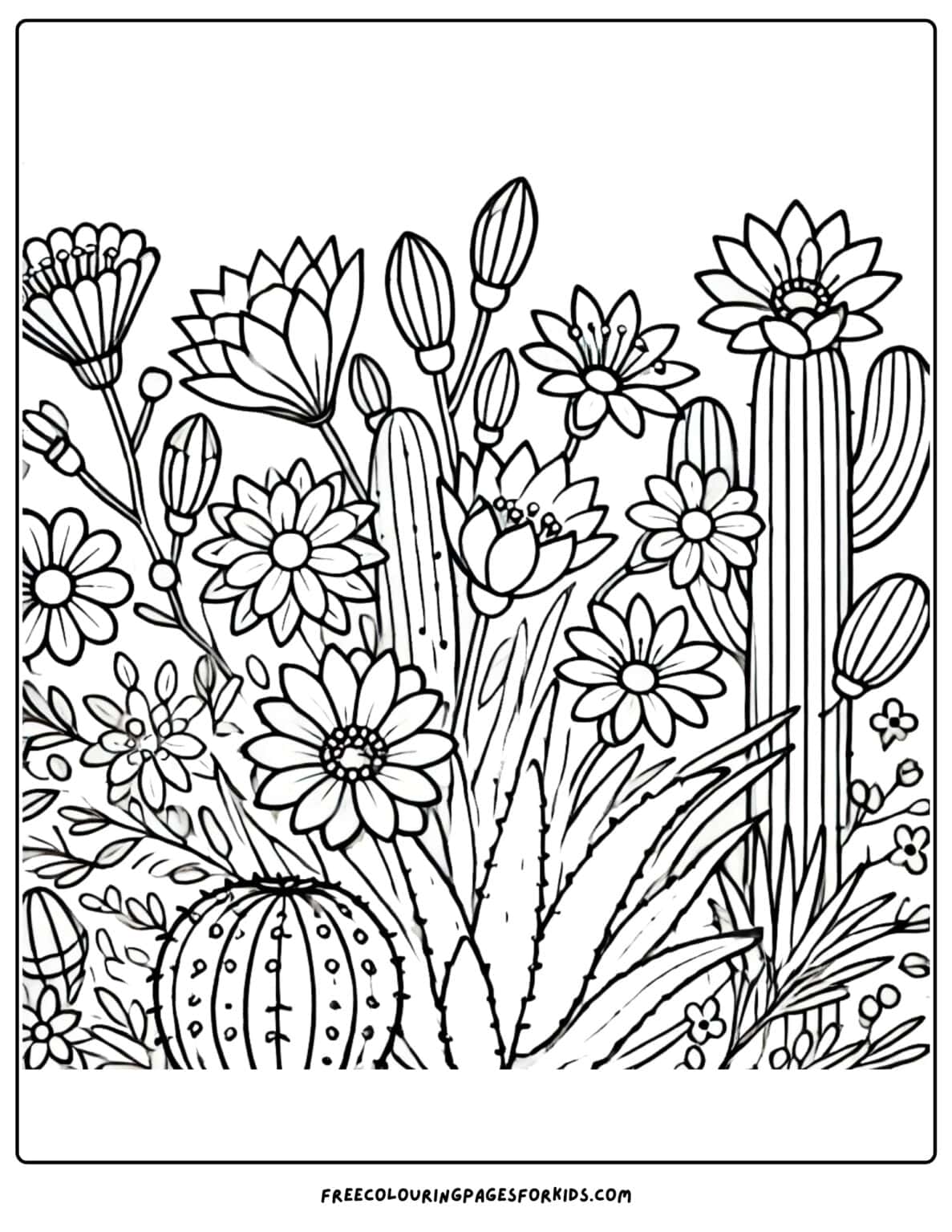 25 Desert Coloring Pages