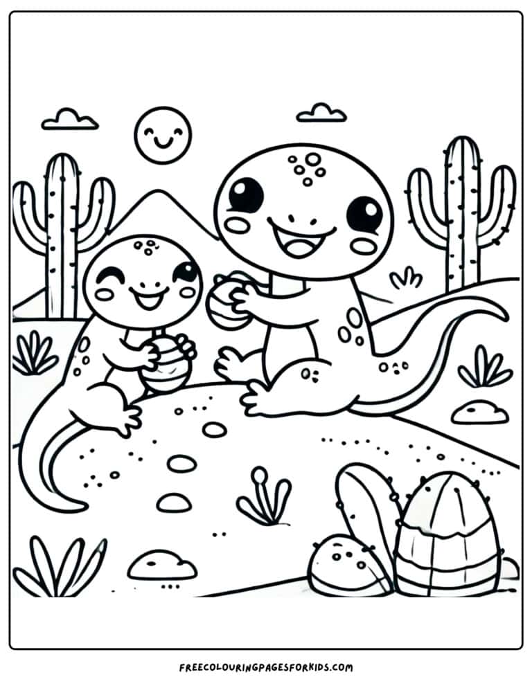 25 Desert Coloring Pages