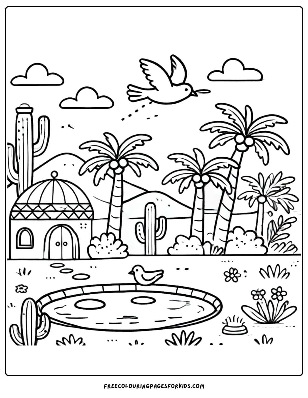 25 Desert Coloring Pages