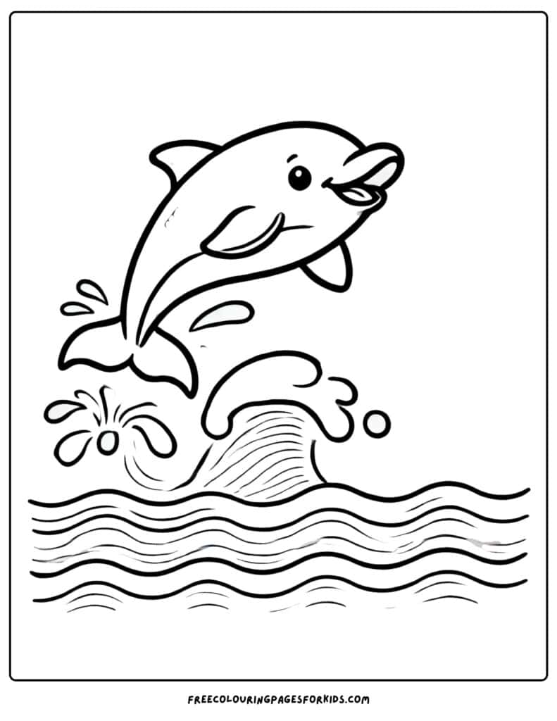 18 Dolphin Coloring Pages