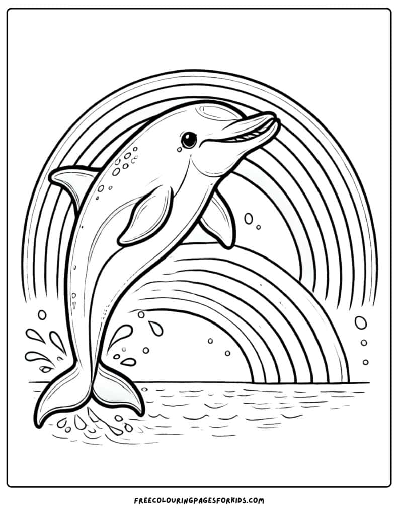 18 Dolphin Coloring Pages
