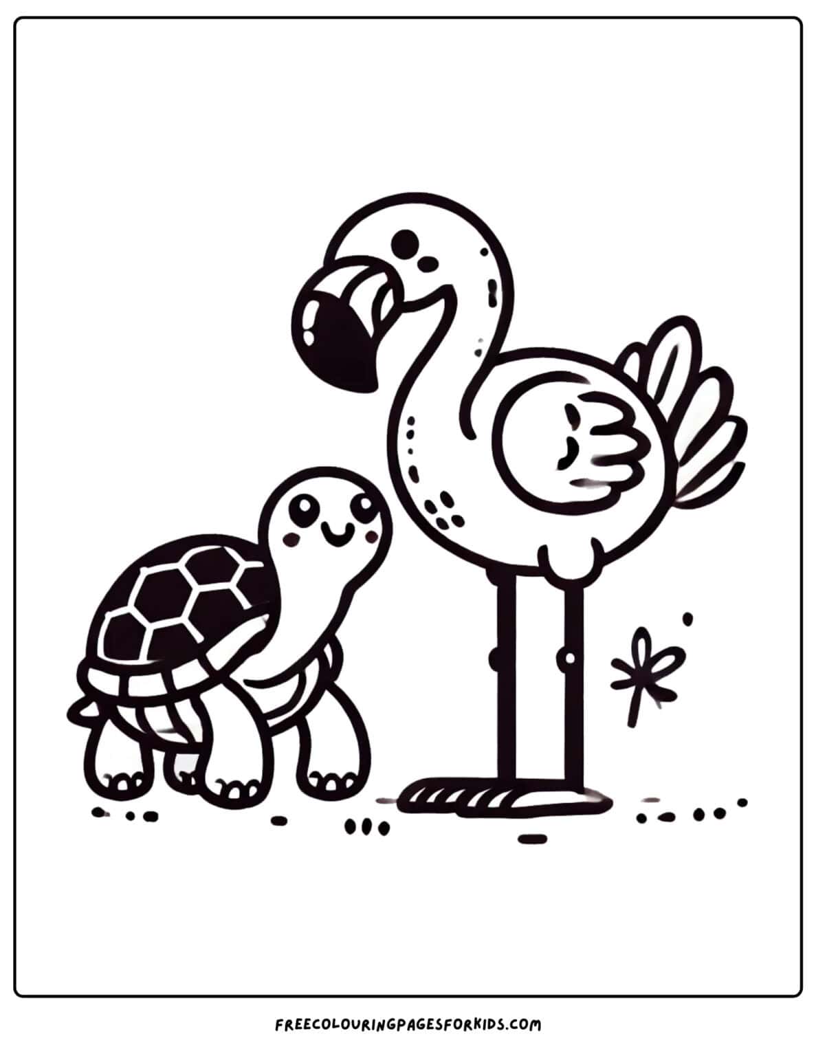21 Flamingo Coloring Pages