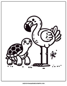 21 Flamingo Coloring Pages