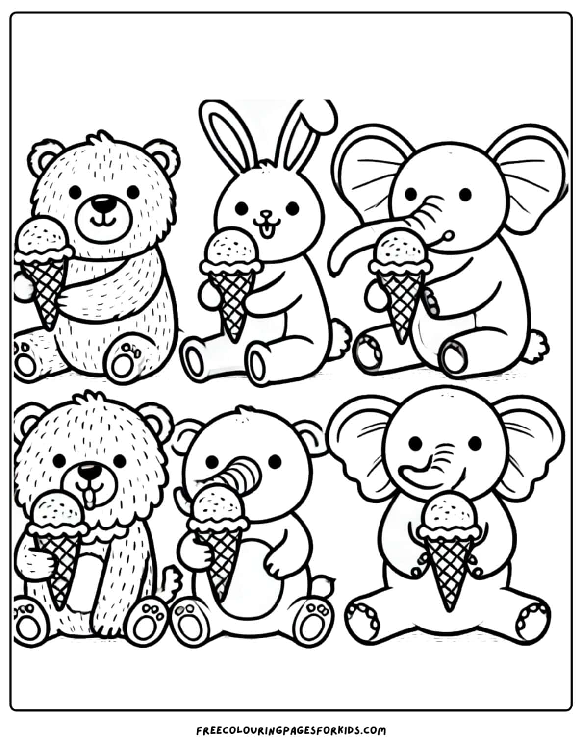 24 Ice Cream Coloring Pages