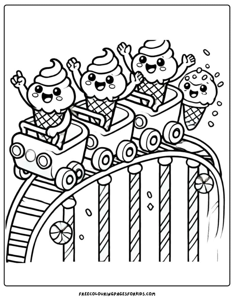 24 Ice Cream Coloring Pages