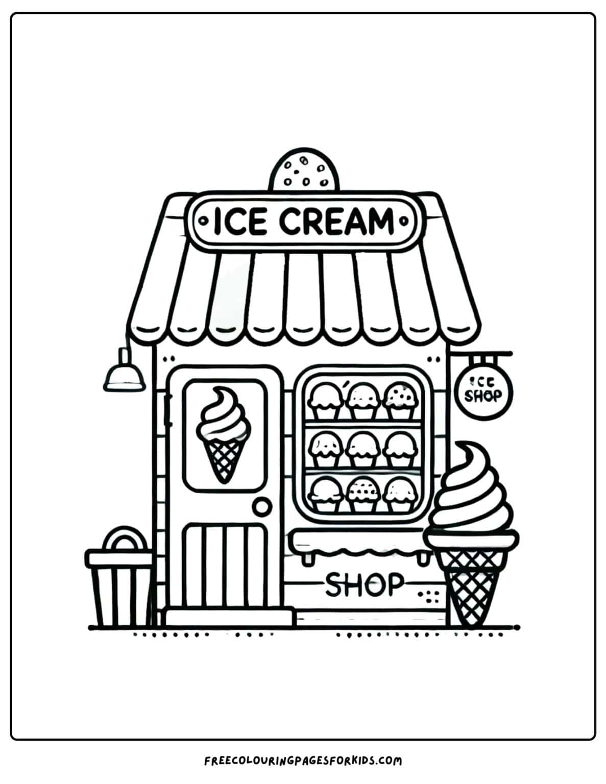 24 Ice Cream Coloring Pages