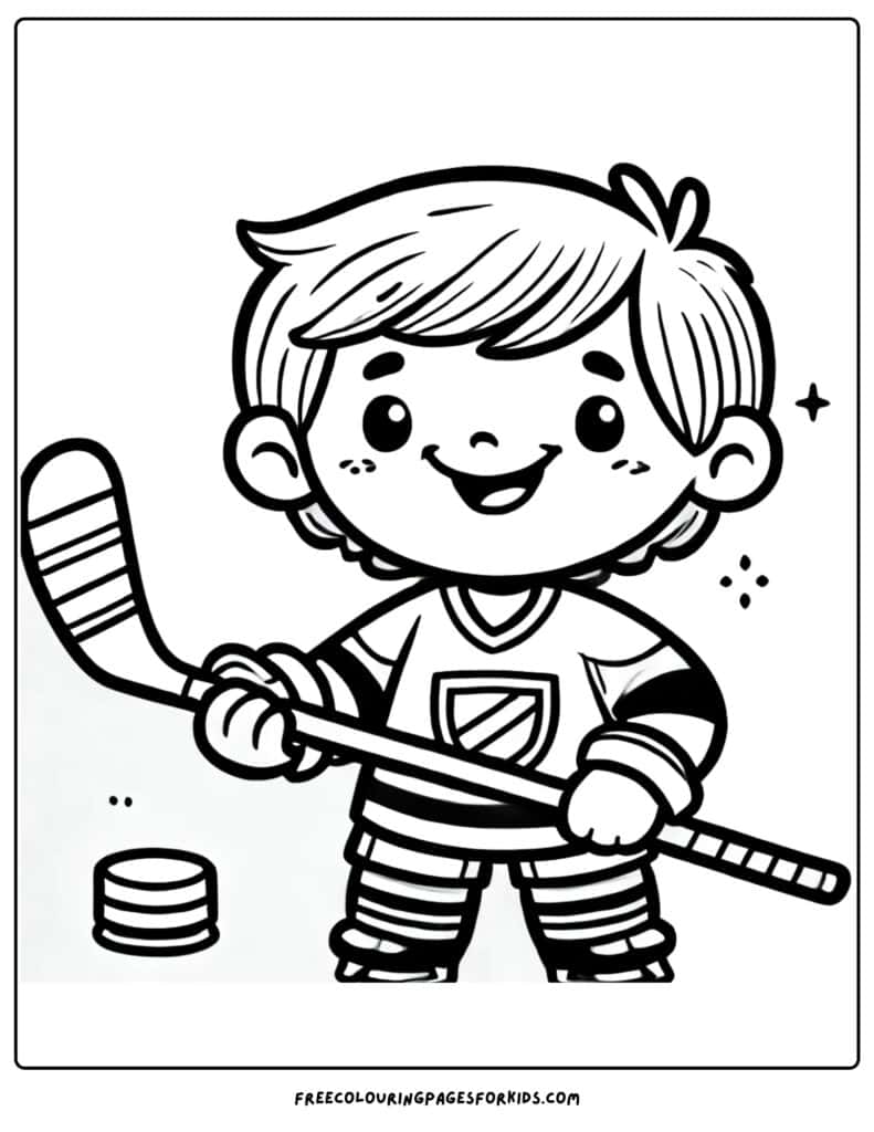 23 Ice Hockey Coloring Pages