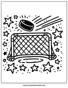 23 Ice Hockey Coloring Pages