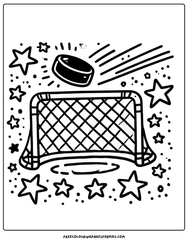 23 Ice Hockey Coloring Pages