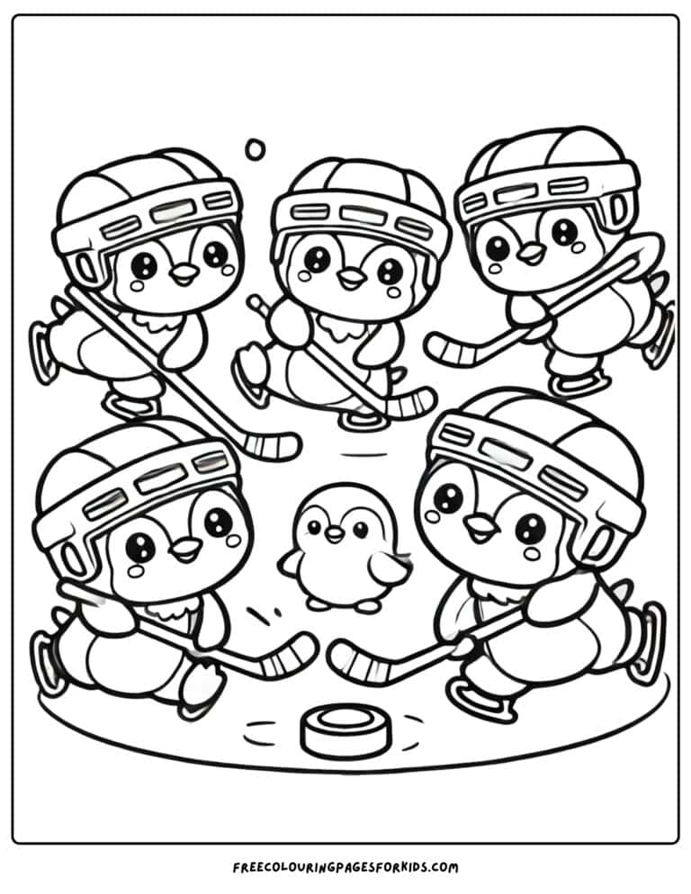 23 Ice Hockey Coloring Pages