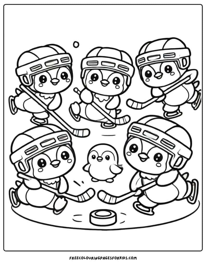 23 Ice Hockey Coloring Pages