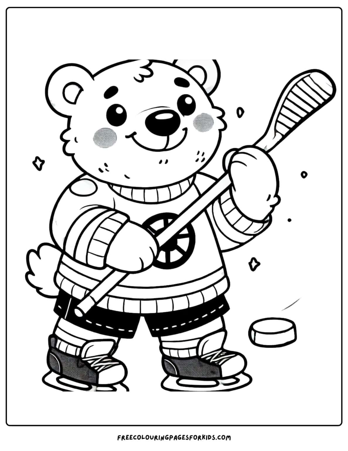 23 Ice Hockey Coloring Pages