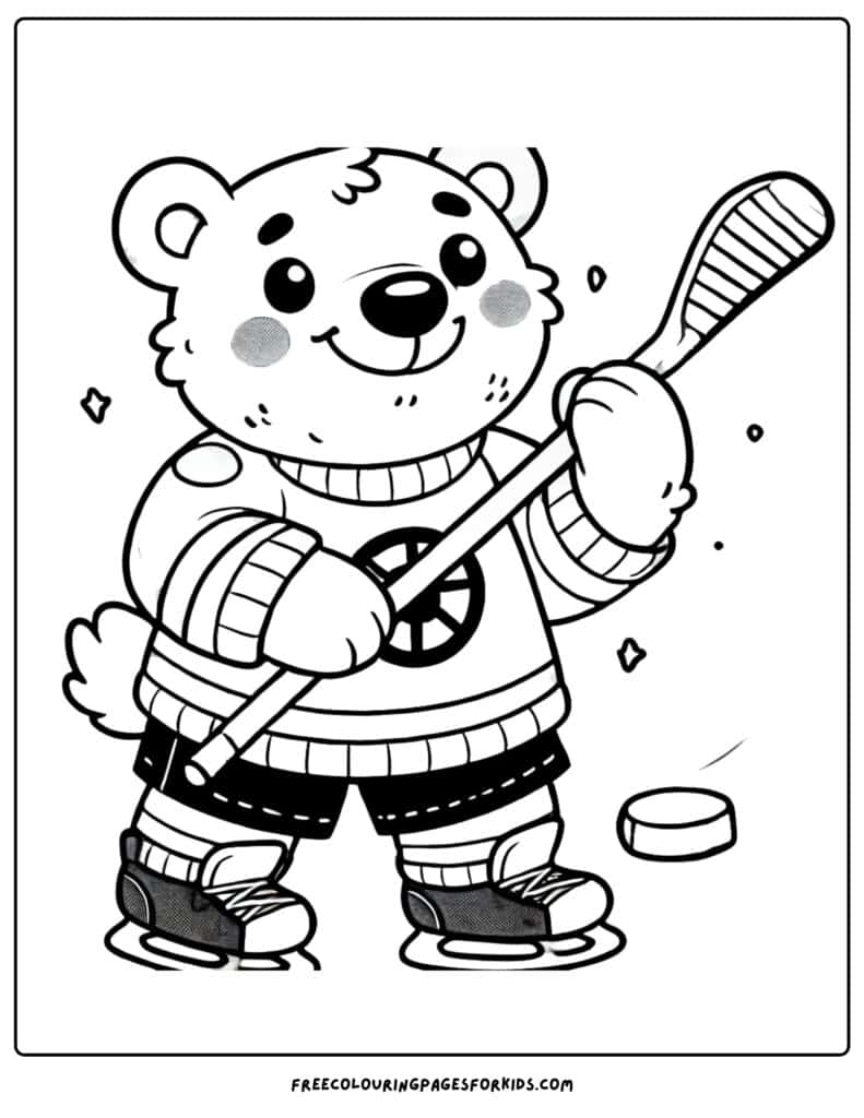 23 Ice Hockey Coloring Pages