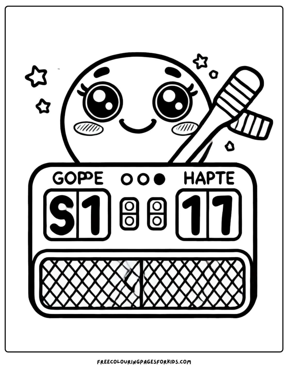 23 Ice Hockey Coloring Pages