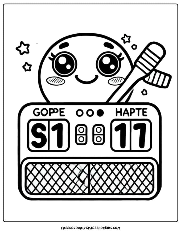 23 Ice Hockey Coloring Pages