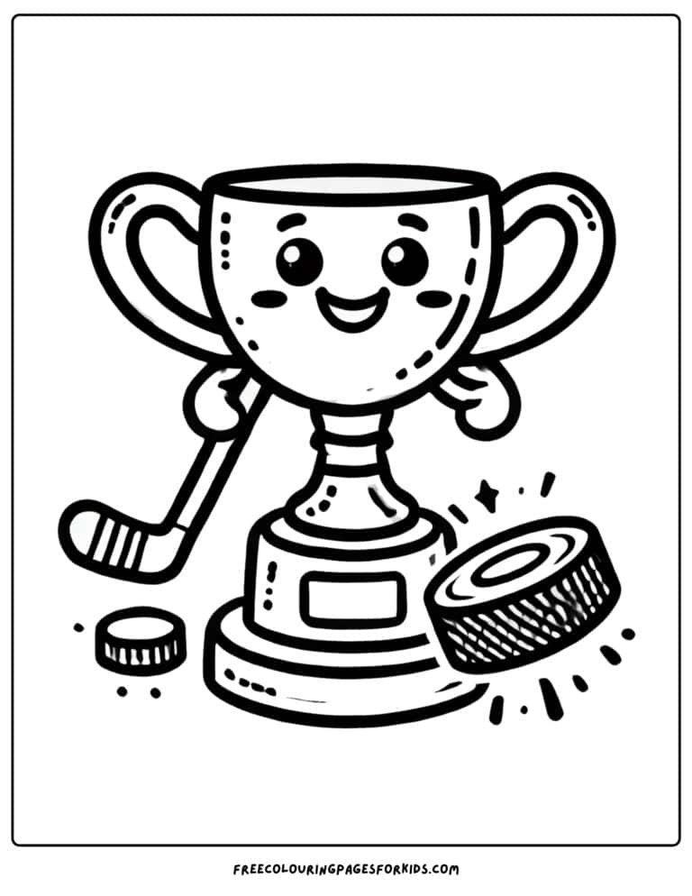 23 Ice Hockey Coloring Pages