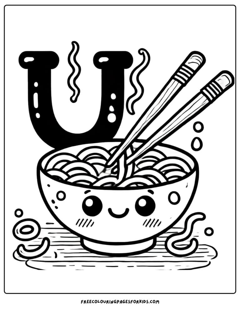 12 Letter U Coloring Pages