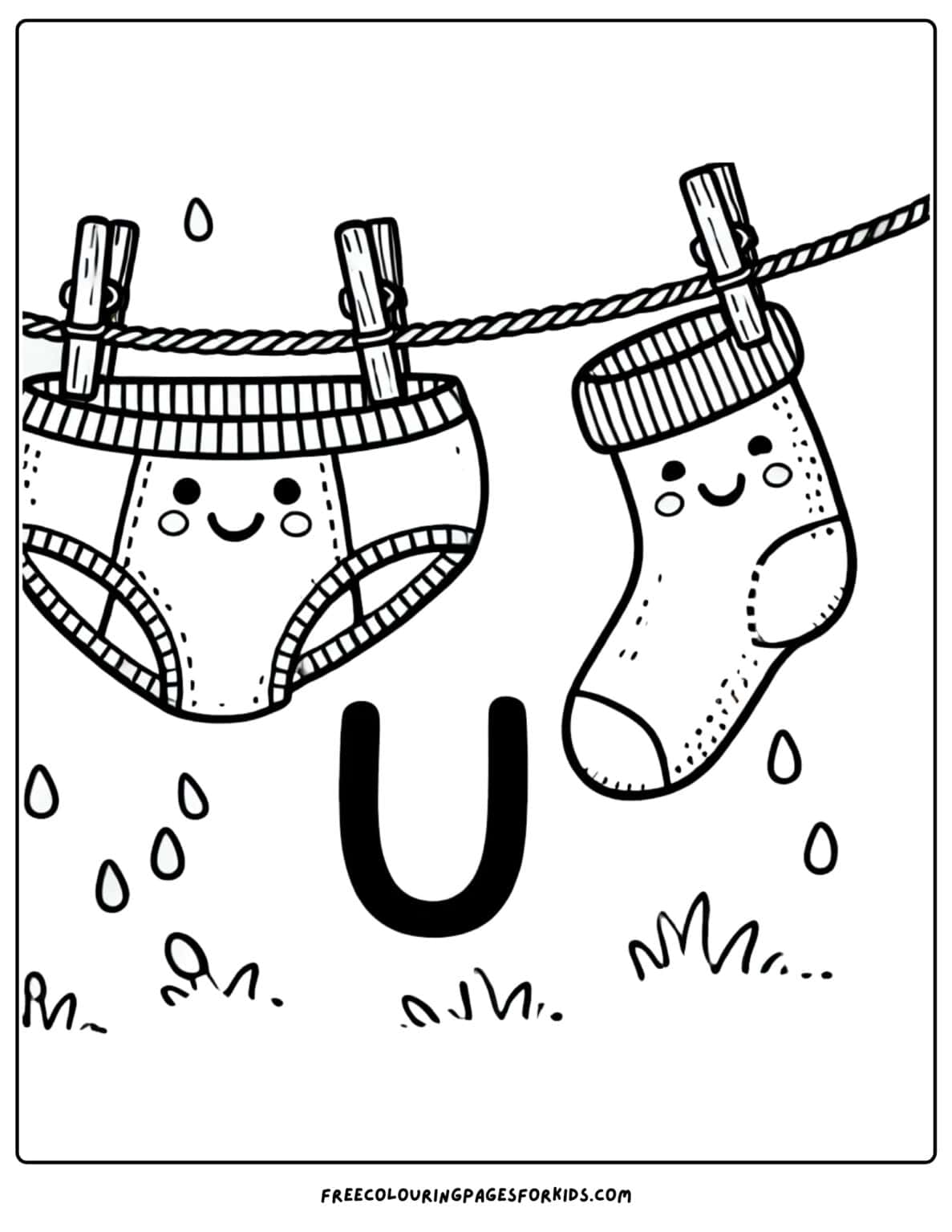 12 Letter U Coloring Pages