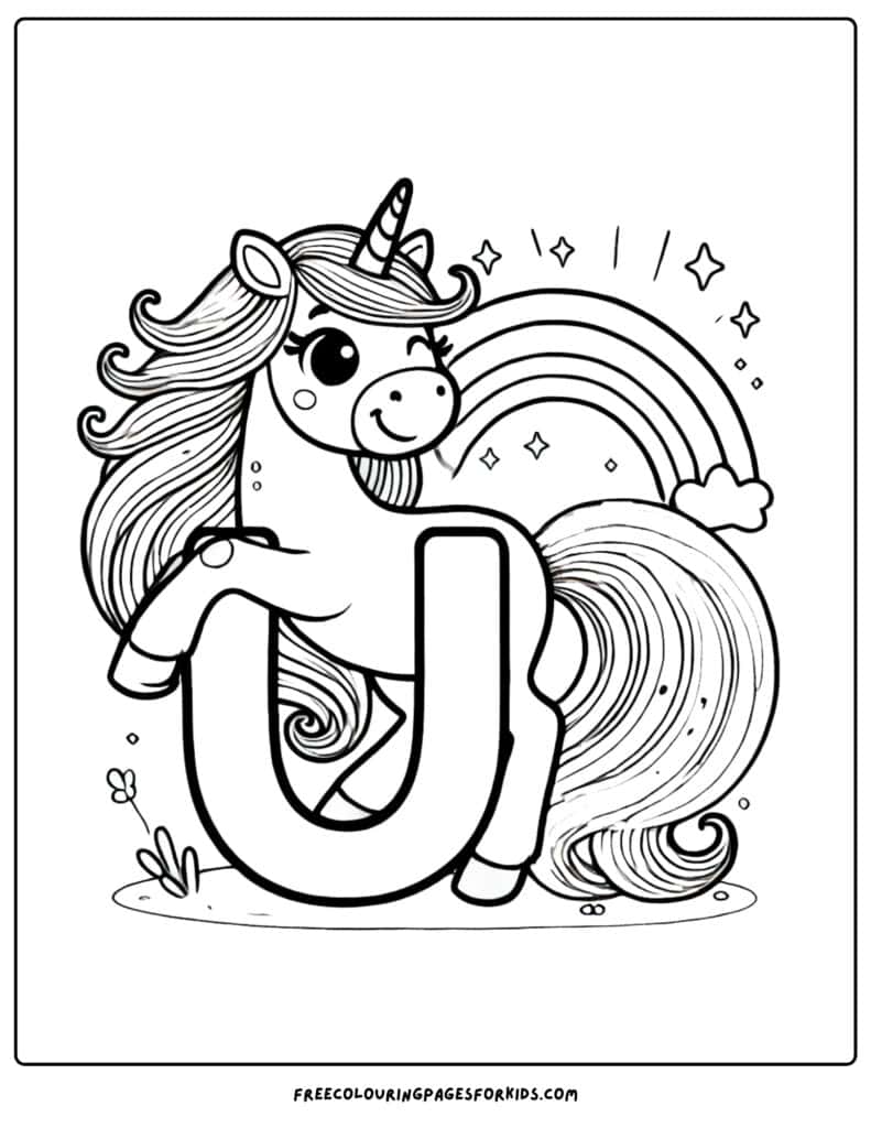 12 Letter U Coloring Pages