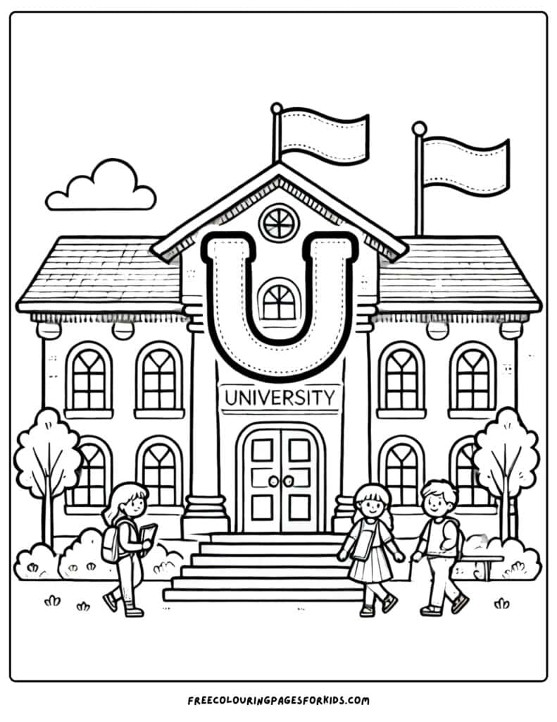 12 Letter U Coloring Pages