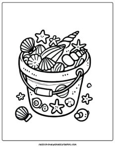 31 Shell Coloring Pages