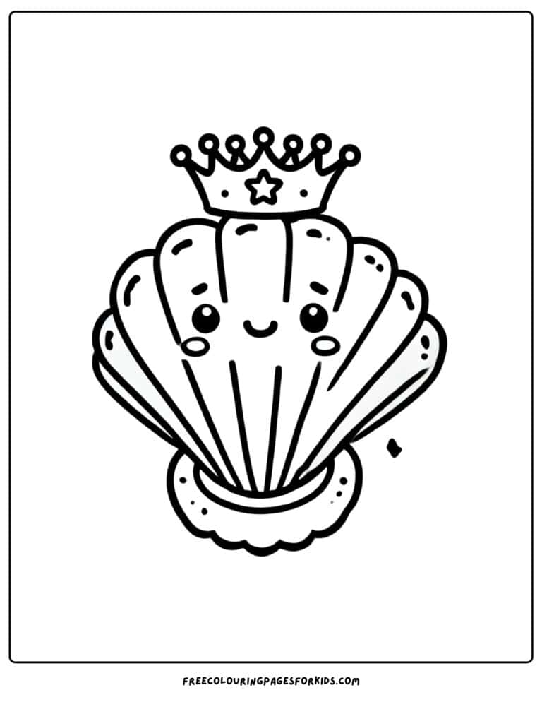 31 Shell Coloring Pages