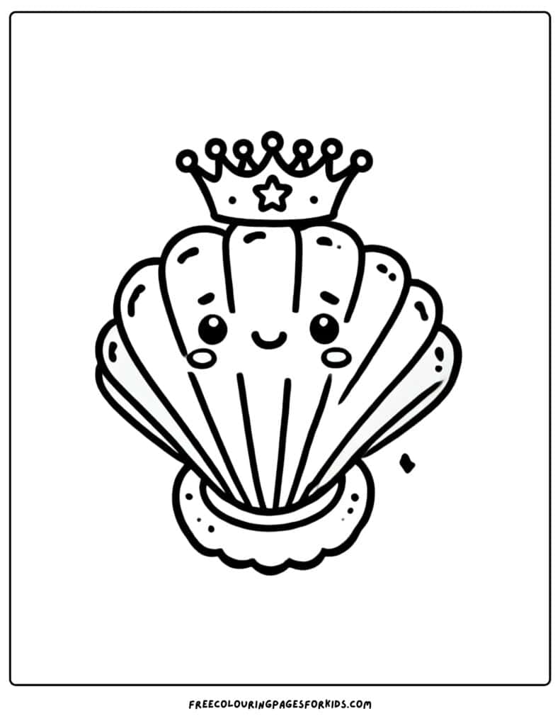 31 Shell Coloring Pages