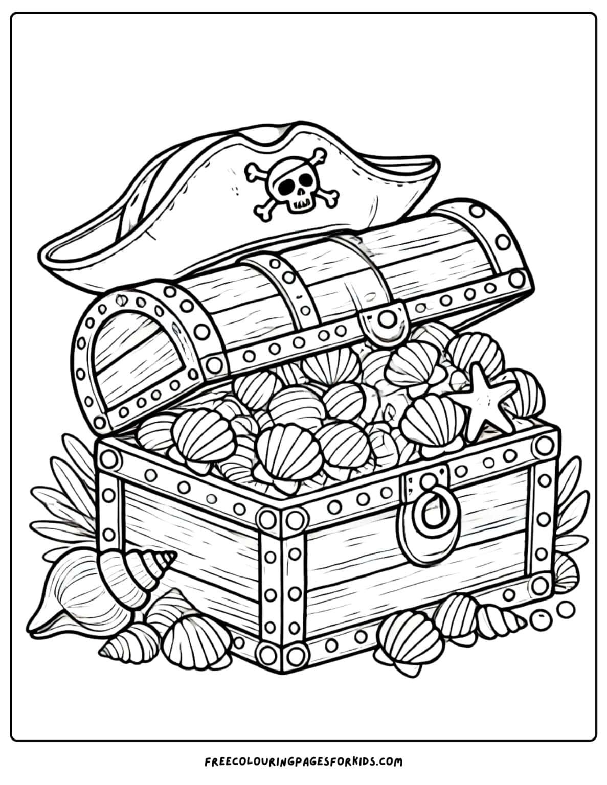 31 Shell Coloring Pages