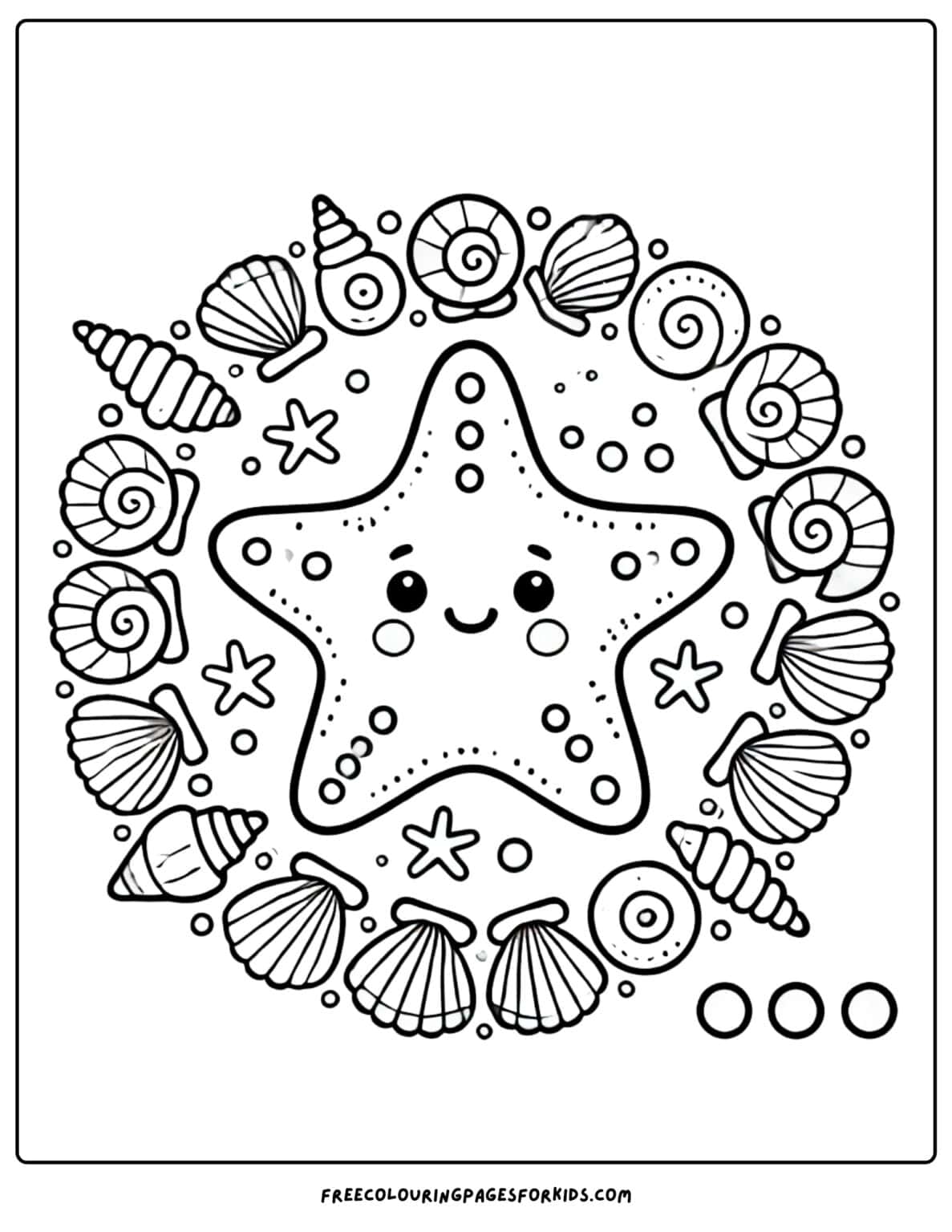31 Shell Coloring Pages
