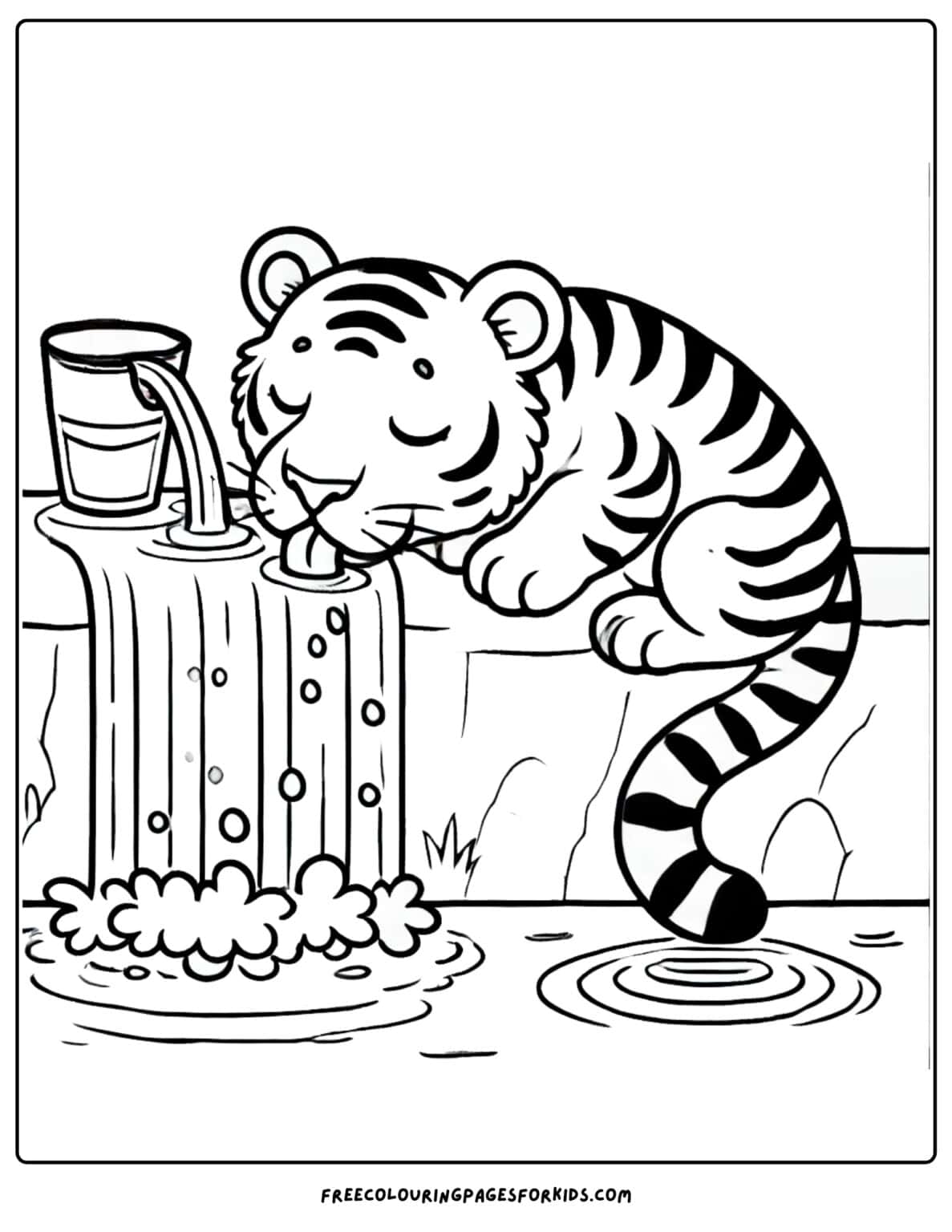 21 Tiger Coloring Pages
