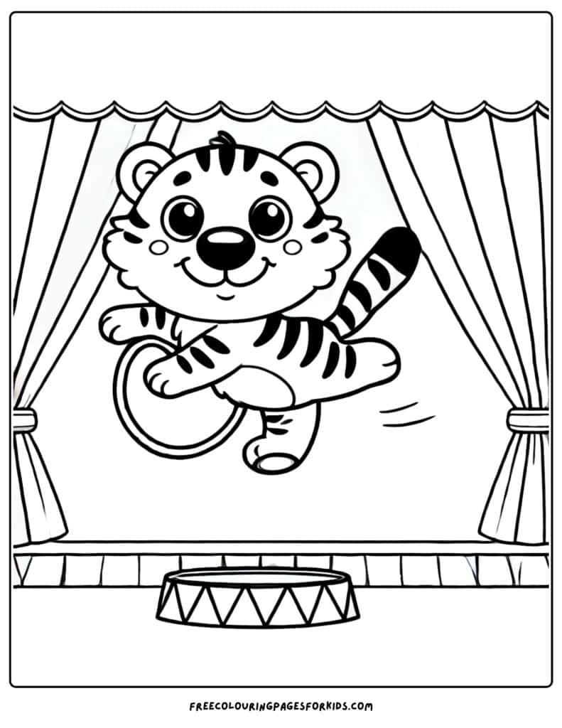 21 Tiger Coloring Pages