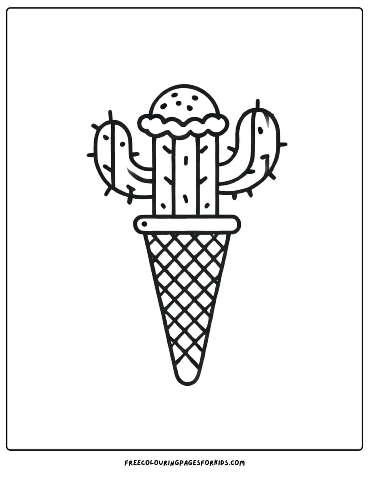 26 Cactus Coloring Pages