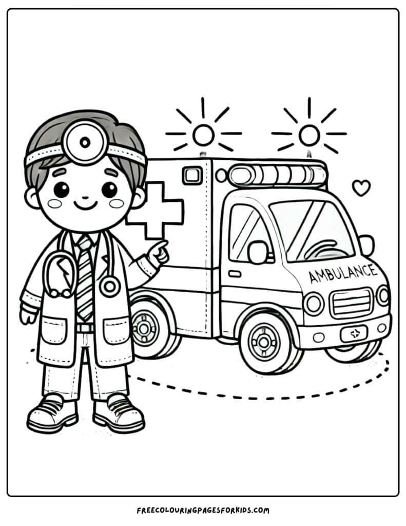 20 Doctor Coloring Pages