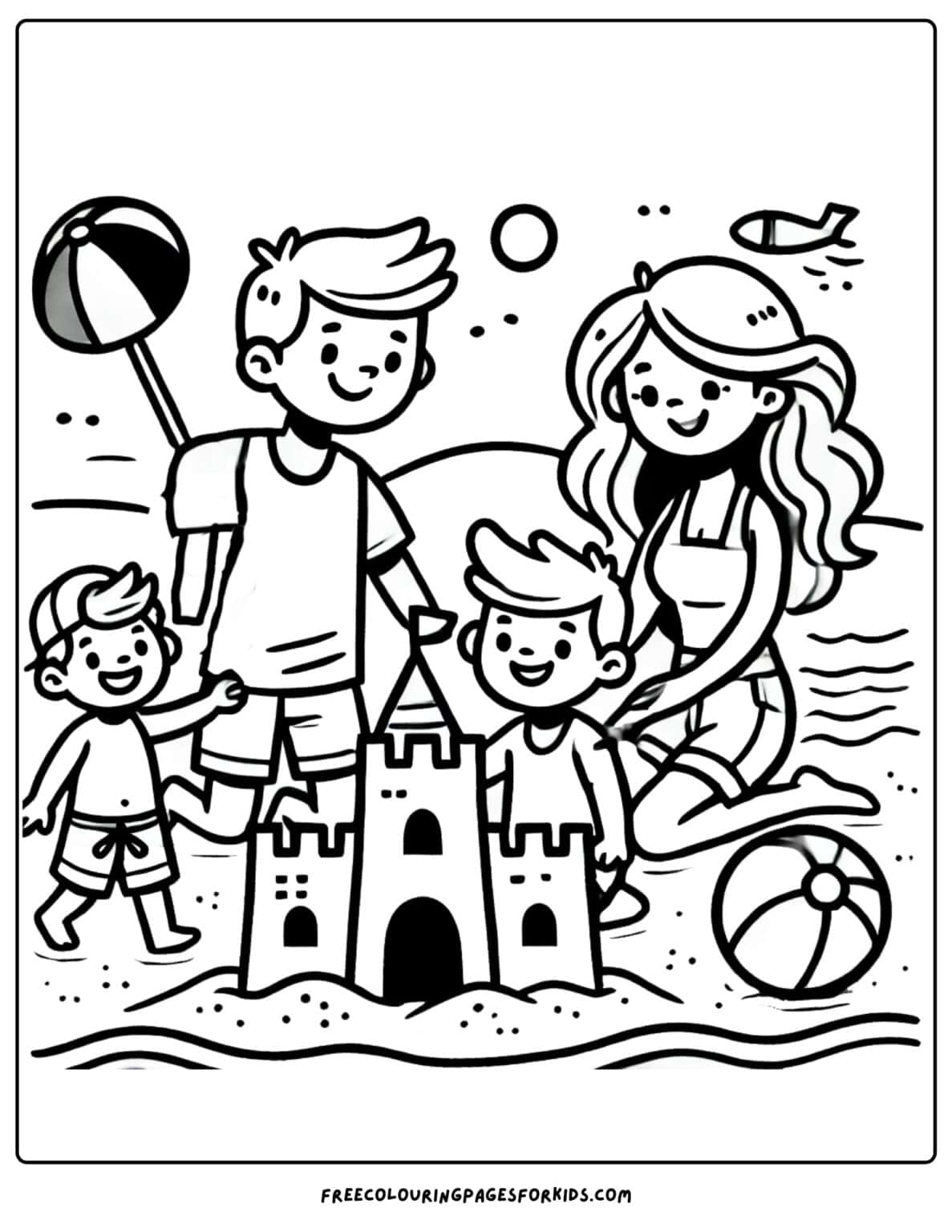 25 Family Coloring Pages