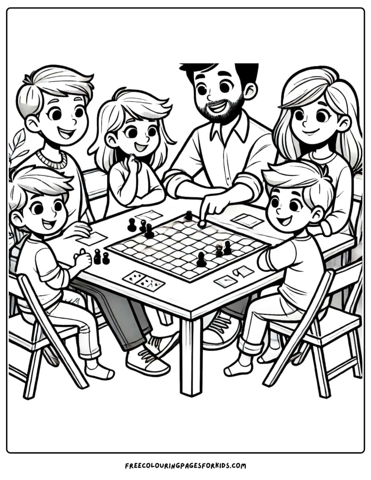 25 Family Coloring Pages