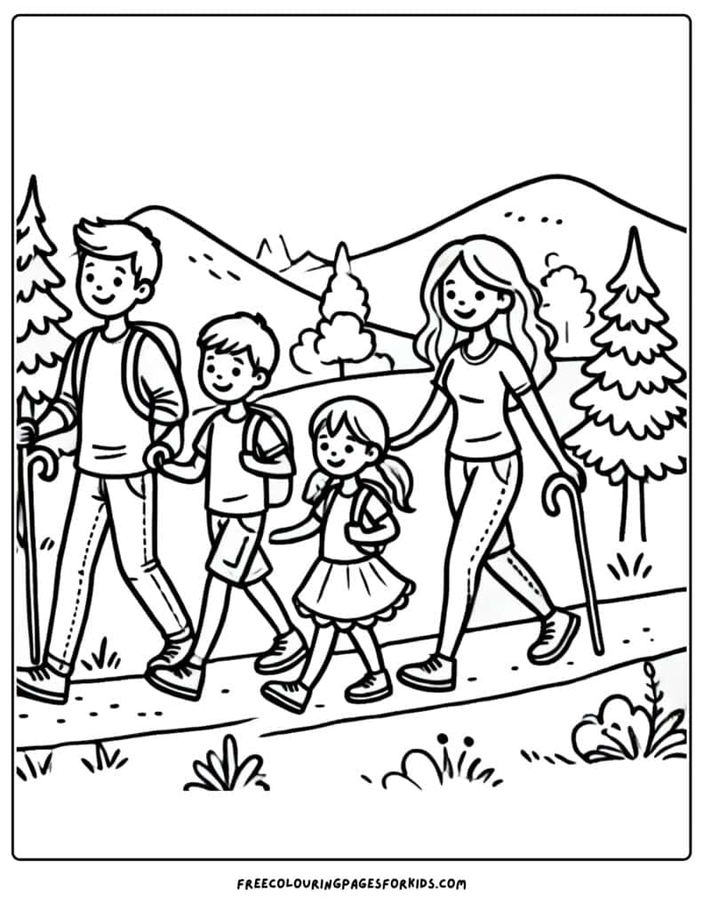 25 Family Coloring Pages