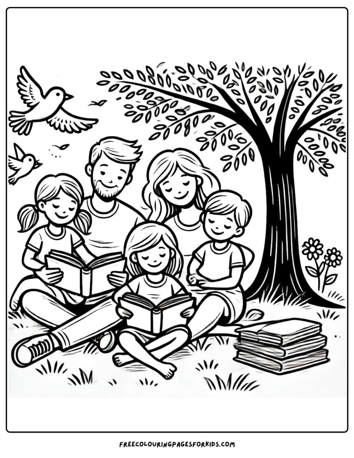 25 Family Coloring Pages
