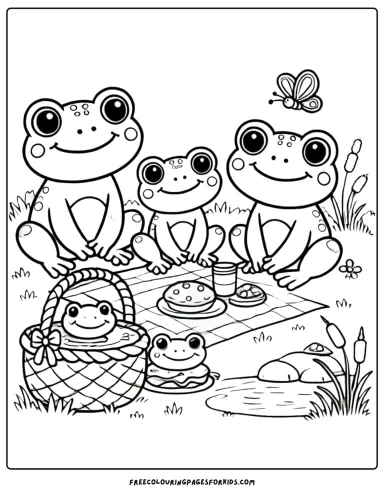 30 Frog Coloring Pages