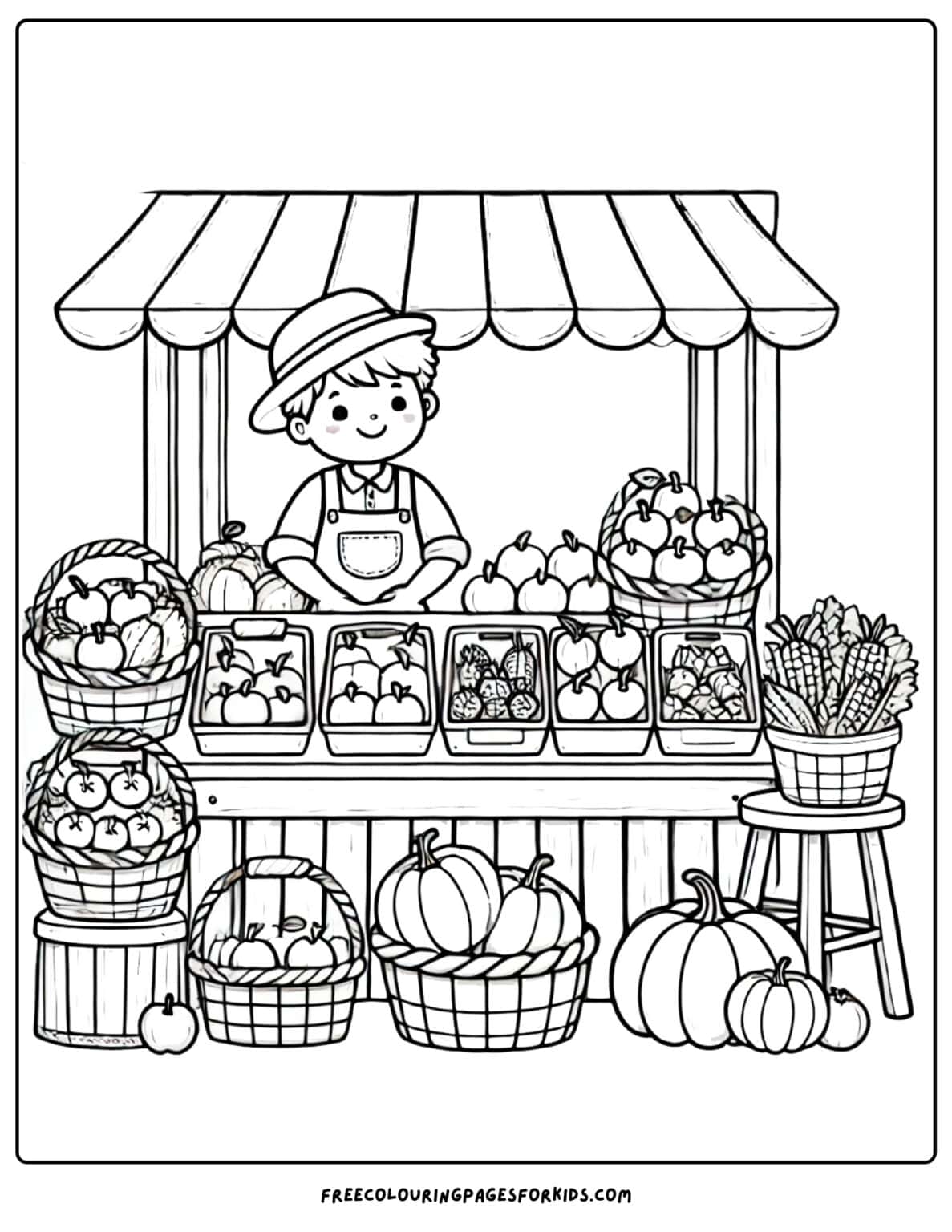 32 Harvest Coloring Pages - Coloring For Kids