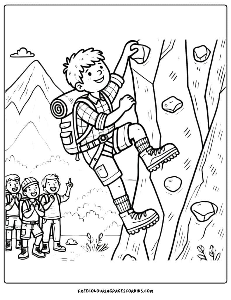 25 Hiking Coloring Pages