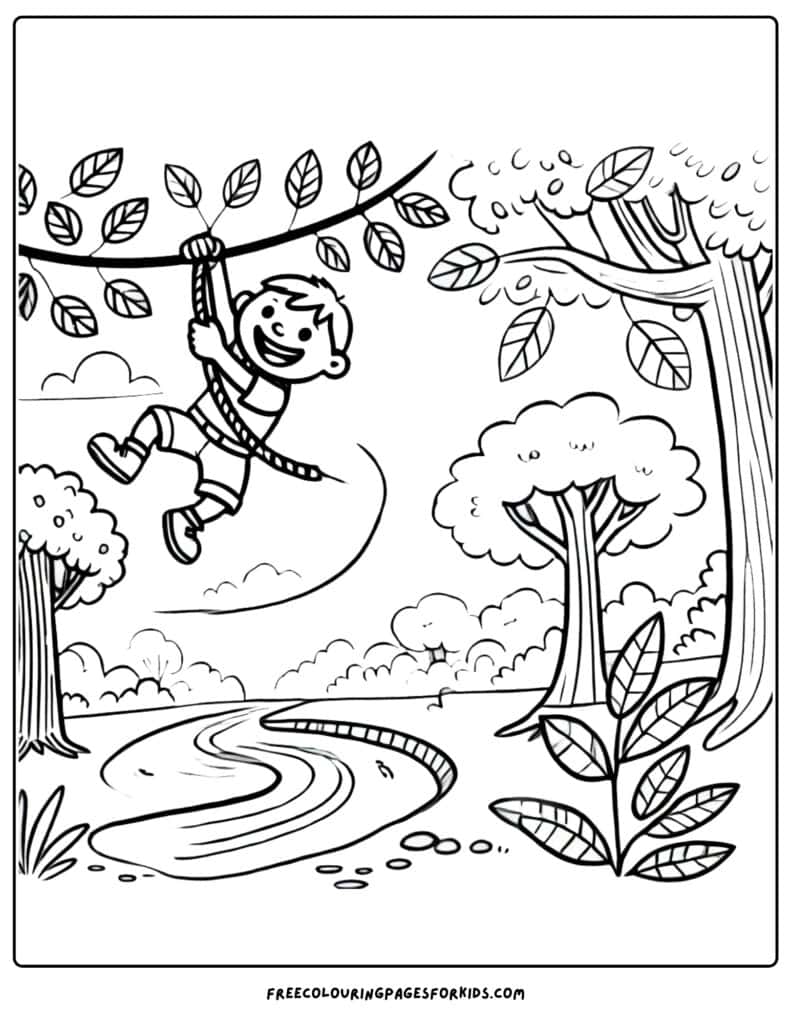 25 Hiking Coloring Pages