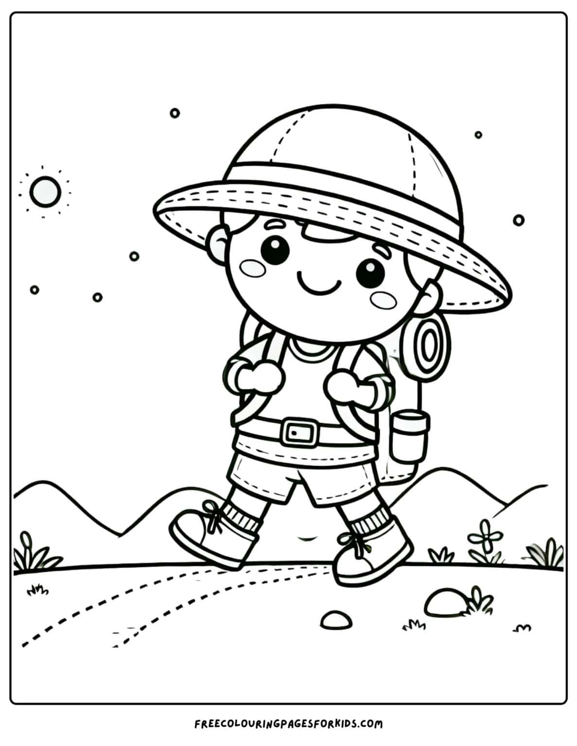 25 Hiking Coloring Pages
